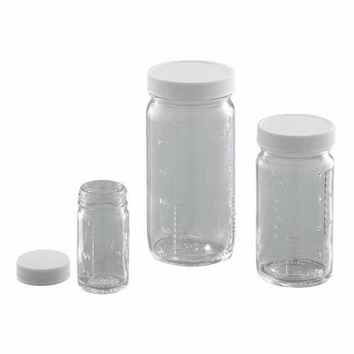 ●目盛がモールド成型されているため、薬品や摩擦で擦り切れません。●容量(mL)：240●目盛単位(mL)：10●外径*口径*高さ(mm)：直径62*47*127●ネジ口規格：58-400●材質：容器／ソーダ石灰ガラス、キャップ／PP、ライナ...