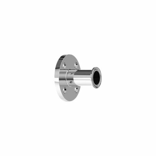 ●食品用配管部材●内外#320〜#400●バフ研磨仕上げ●サニタリー配管用 片側フランジ接続*片側ヘルール接続アダプター●ID1：47.8●ID2：54.9●A：155●L：80●Mass kg：2.26●ボルト穴数：4●ガス管サイズはOS...