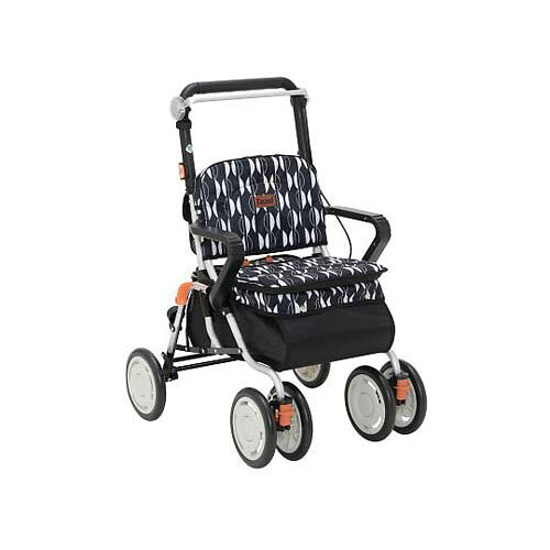 ●広い座面と大容量のバッグ、北欧デザインを採用したスタンダードタイプのシルバーカー。●組み立て寸法：幅545×奥行640×高さ815〜940mm●折り畳み寸法：幅545×奥行370×高さ770mm●押し手高さ：815〜940mm 6ポジショ...