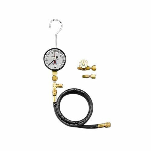 ●すでに窒素ガス調整器をお持ちの方に最適です。●型番：FS-850B●＜セット内容＞：4点セット ・直径75mm置針式圧力計 (チーズアダプタ、フック付) ・開閉バルブ ・R410A用アダプタ ・ホース(1m)●開閉バルブサイズ：1／4"フ...