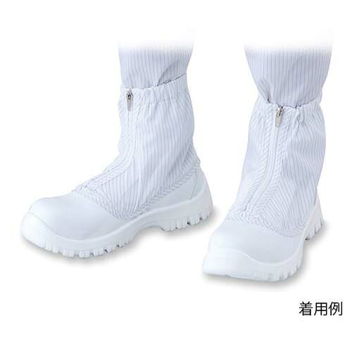 ●布地に導電糸を編込んでおり、制電環境に適しています。●軽量でクッション性に優れたポリウレタン底です。●先芯が樹脂製なので洗濯時のサビ発生を防止します。●耐衝撃性および耐圧迫性JIS T 8101L級相当です。●サイズ(cm)：25.0●材...