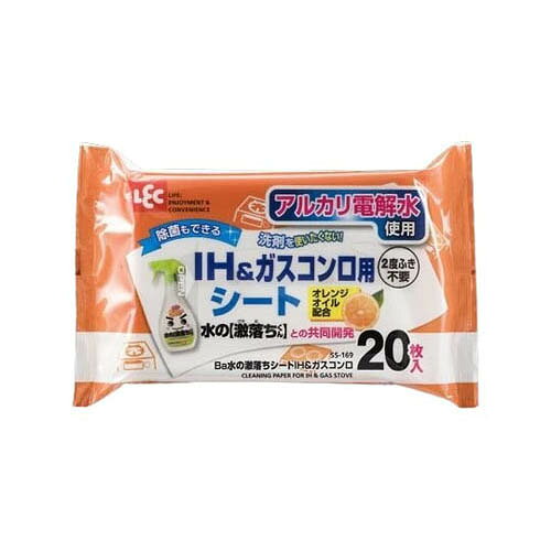 ●アルカリ電解水を使用したお掃除シート。●マイナスイオンとオレンジオイルのW効果で汚れを落とします。●商品サイズ：幅／210mm、奥行／135mm、高さ／30mm●重量：150g●事業者向け商品です。リニューアルに伴い、パッケージ・内容等予...