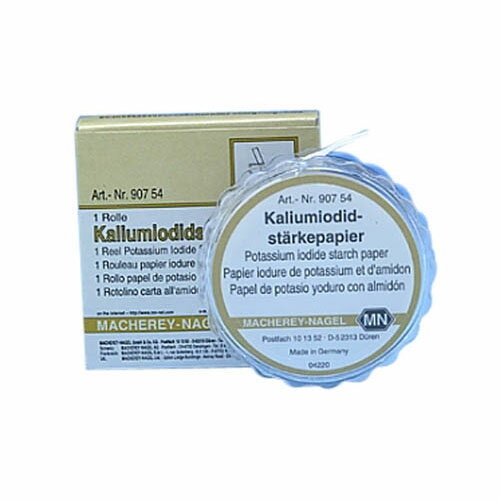 ●亜硝酸イオン(NO2-)や塩素(Cl2)の有無を検出します。●白色試験紙は溶液滴下箇所に青紫色のスポットが現れます。 ●定量・半定量測定はできません。●検出限界：1mg／LのNO2-、1mg／LのCl2●測定可能pH値：pH2未満(NO2...