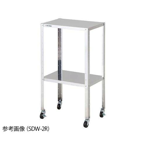 ●導電キャスター標準装備(対角ストッパー付き)のステンレスワゴンです。●組み立て式で中間棚高さを自由に調節できます。●サイズ※1(mm)：460*310*809●重量(kg)：約5.5●本体材質：SUS430●有効作業面：447*297mm...