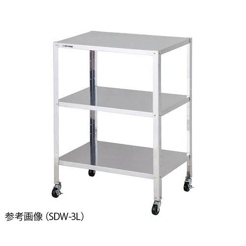 ●導電キャスター標準装備(対角ストッパー付き)のステンレスワゴンです。●組み立て式で中間棚高さを自由に調節できます。●サイズ※1(mm)：610*410*809●重量(kg)：約7.5●本体材質：SUS430●有効作業面：597*397mm...