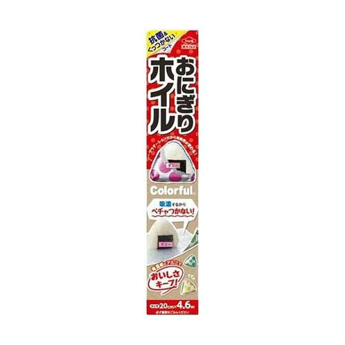 ●抗菌効果で安心。●おにぎりがくっつかない加工。●吸湿効果でベチャつかない。●レインボー柄で華やかな印象。●グラデーションカラーでいろいろ使える。●グラシン紙●小箱共にFSC認証紙を使用。●サイズ：4.6m●材質：アルミニウムはく、グラシン...
