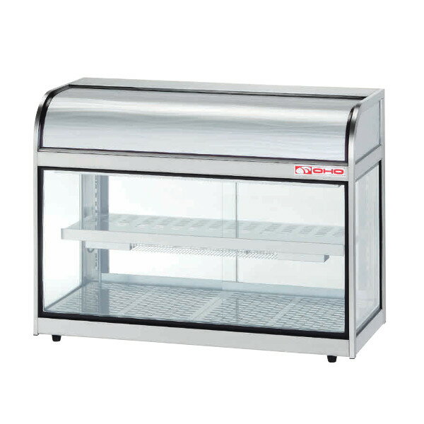 ホットショーケース RHLTb-900サイズ：900×400×H665単相100V　50/60Hz消費電力：約236W重量：43kg有効容積：89L庫内温度：50～70℃(温度調節器付)●チューブヒーター方式●庫内照明付(キセノンボーランプ...