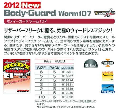 リザーバーフリークに贈る、究極のウィードレスマジック！関東のリザーバーフリークの意見を取り入れ、関東でのテストを重ねたスモールフック「ボディフック ワーム23」に、立木周りやガレ場等を完璧にカバーする、強すぎず、弱すぎない絶妙なワイヤーガー...