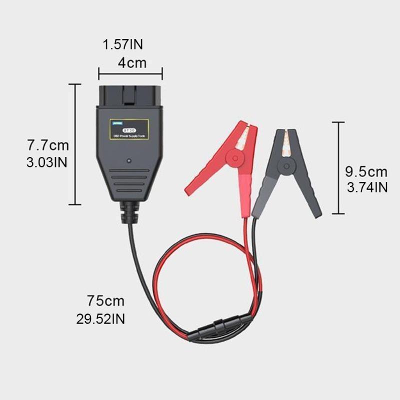 "Q9QDBT30メモリーセーブECU緊急電源コード供給延長ケーブルアダプター充電器自動車用バッテリークリップブースター"※当商品は海外からの発送となります。ご注文から発送まで 約3?7日程お時間をいただきます。また、商品発送からお届けまで...
