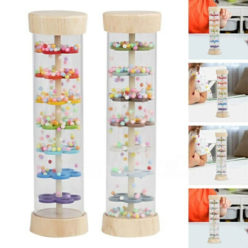 商品紹介カラフルなビーズがゆっくりと落ちる様子と、やさしい雨音のようなサウンドが楽しめるレインメーカーおもちゃです。視覚と聴覚を同時に刺激し、赤ちゃんや幼児の感覚発達を自然にサポートします。【材質】木材【サイズ】約4.7cm×17.5cm【...