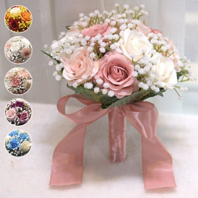 可愛いブーケです。ブライダル、イベント贈答品、インテリアに最適です。晴れの舞台に、新しいタイプのサプライズプレゼントとしてお勧めです。生花と違って枯れることがないので、思い出と一緒にいつまでも形として残せます。サイズ:幅約 20cm 高さ約...