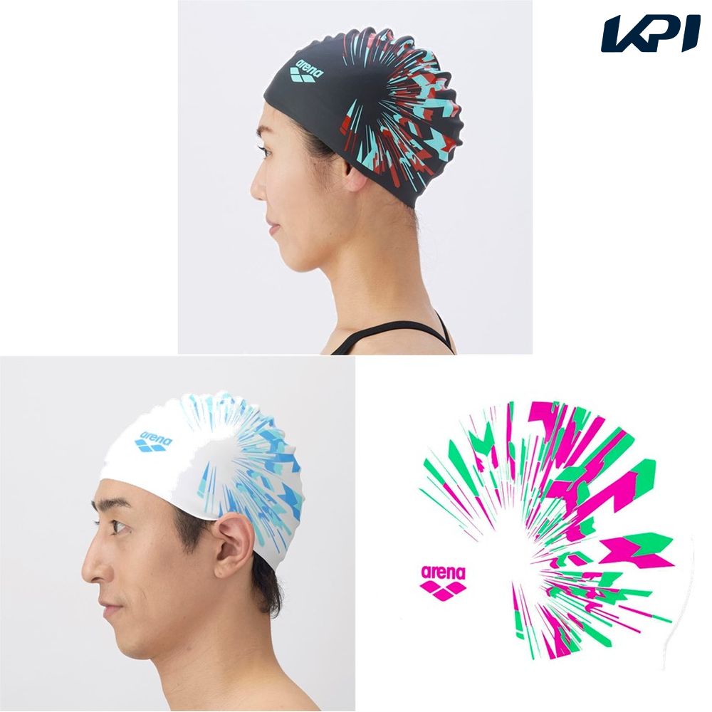 ブラック×エメラルド(BKEM) ホワイト×ブルー(WHBL) ホワイト×ピンク(WHPK) メーカー希望小売価格はメーカーカタログに基づいて掲載しています。 プリズム調のデザインを大胆にグラデーションで表現したシリコーンキャップ。また伸縮...