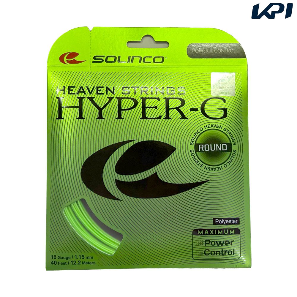 メーカー希望小売価格はメーカーカタログに基づいて掲載しています。 SOLINCOストリング人気No.1、契約選手使用率No.1であるHYPER-Gのラウンドタイプ（丸形断面） 商品説明 長さ：12.2m素材：CO-ポリエステルカラー：ライト...
