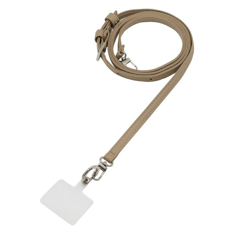 ■ご使用のケースにアダプターを入れてスマートフォンで挟むだけで使用が可能(横幅54mm以上の機種のみ) ■落ち着いた色合いのPUレザーを採用し、コーディネートを選ばずに使用可能 ■腕時計のバンドと同じ穴止め方式で、好みの長さに調節が可能 ※...