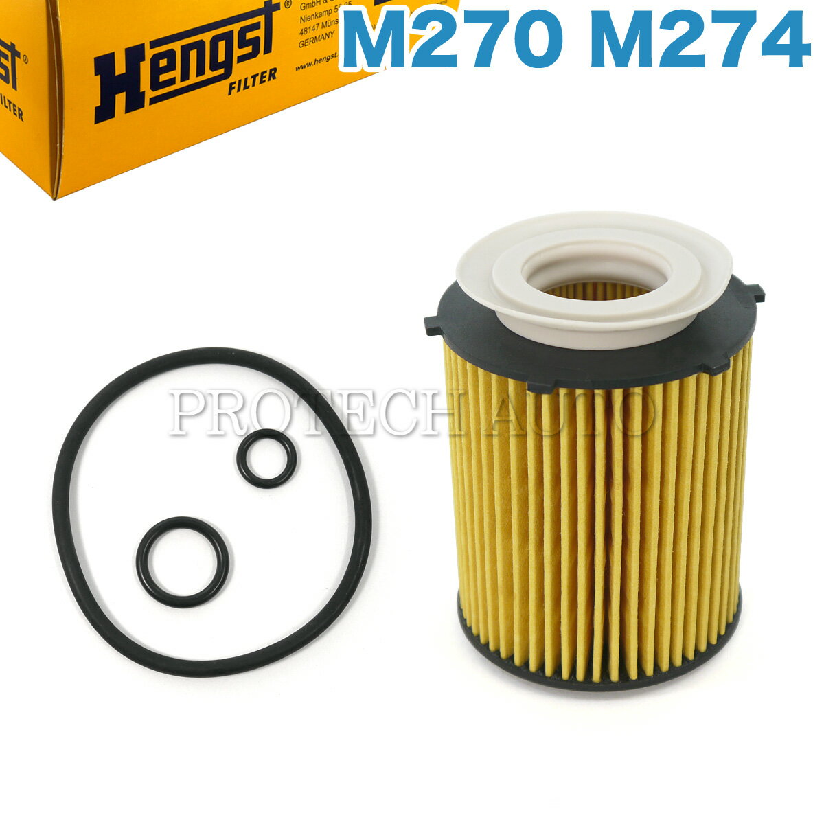 ■品名 純正OEM Hengst製 ベンツ エンジンオイルフィルター/エンジンオイルエレメント M270 M274 エンジン用 ■純正部品番号 2701800109 | 2701800009 | 2701840225 ■参考適合車両 [Eク...
