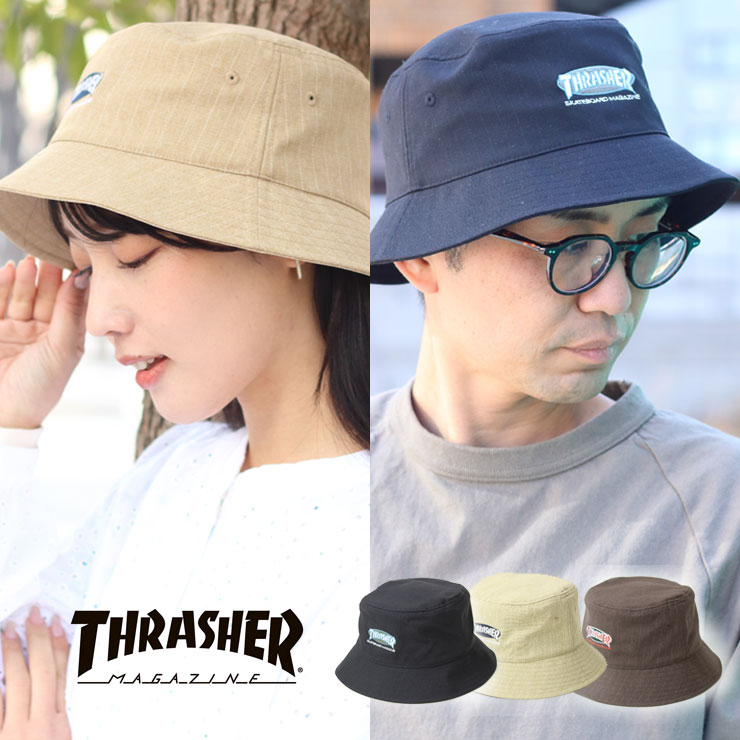 ネコポス可 タイプ バケットハット メンズ ブランド THRASHER OVAL バケットハット 23TH-H04 メンズ レディース ブランド 大きいサイズ 帽子 スラッシャー ハット UVケア 紫外線対策　ギフト プレゼント 現在開催中...