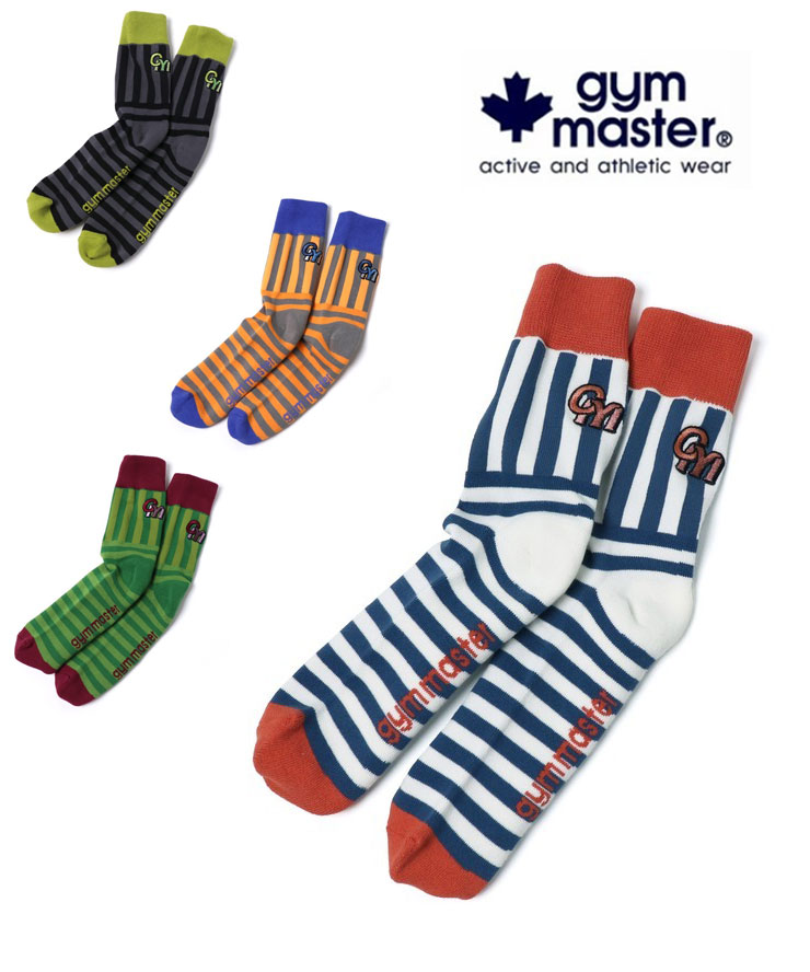 ネコポス不可 タイプ 【キーワード】gym master ジムマスター GYM刺繍ストライプボーダーソックス G666752 靴下 メンズ レディース ストライプ ボーダー 秋 冬 春 夏 春夏 秋冬 現在開催中のキャンペーン一覧【見せたく...