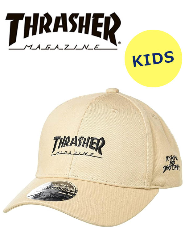 ネコポス可 タイプ 【キーワード】THRASHER スラッシャー キッズ MAG LOGO キャップ 23TH-C05K 帽子 コットン 子供用 スケート ストリート 小学生 男の子 女の子 秋 冬 秋冬 春 夏 春夏 ギフト プレゼント ...