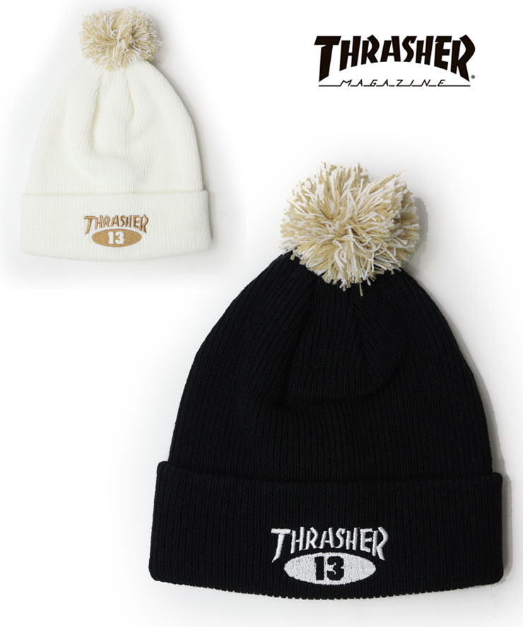 ネコポス可 タイプ 【キーワード】THRASHER スラッシャー キッズ NEW OVAL 梵天付きニットキャップ 24TH-N54 ニット帽 レディース メンズ ブランド 帽子 ボンボリ ボンボン 秋 冬 秋冬 現在開催中のキャンペーン一...