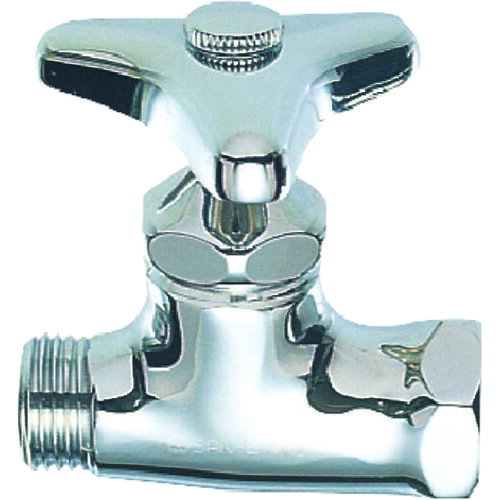 ●ストレート止水栓です。●吐水、止水はハンドル式です。●高さ(mm)：57●呼び径(mm)：13●おねじサイズ：PJ1／2、めねじサイズ：Rc1／●主に床からの給水用の止水栓●おねじサイズ：PJ1／2、めねじサイズ：Rc1／2●青銅●本体の...