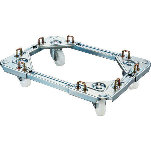 ●組立式●自在キャスター4個●スチール製伸縮キャリー●枠内は10mmピッチで寸法の調整が可能です。●製品・商品の運搬、保管に適する安定性に優れたタイプです。●連結バーの長さを替えることにより、お好みのコンテナ台車の寸法に変更できます。●工場...