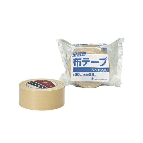 ●粘着力：3.08N／10mm●引張強度：58.84N／10mm●芯径：3インチ(76mm)●手で切断可能●軽くてコンパクトな包装用布テープです。●手で切りやすく、巻き戻しもスムーズです。●環境に配慮し廃棄物を削減および、作業性を向上したノ...