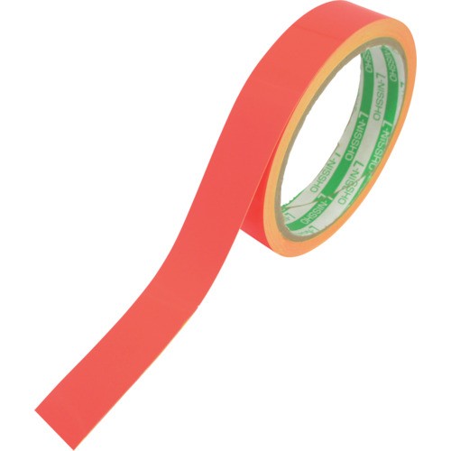 ●粘着力：12N／10mm●引張強度：30N／10mm●切断にはカッターが必要●はく離紙付●太陽光や照明により蛍光を発し鮮明に見えます。●設置が容易なはく離紙付です。●屋外用。●工場、倉庫などあらゆる標示に。●さまざまな危険標示。●衝突防止...