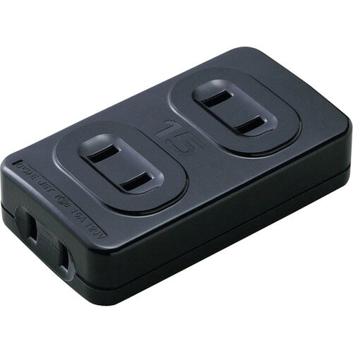 ●定格：125V 15A●定格電力：合計1500Wまで●カラー：ブラック●適合電線：● VFF 0.75平方ミリメートル(700W)● VFF 1.25平方ミリメートル(1200W)● VFF 2.00平方ミリメートル(1500W)●口数：...