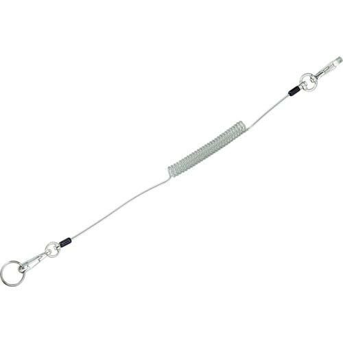 ●接続ワイヤ2本付●最大使用荷重：2kg●ショートワイヤ長さ：43mm●ロングワイヤ長さ：155mm●ステンレスワイヤを特許ループ加工で形状記憶し、ウレタン被膜加工を施していますので伸縮性に優れています。●復元力、安全強度、寒冷地の使用や耐...