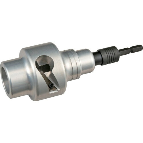 ●適応ケーブルサイズ：200mm[[の2乗]])●対応インパクトドライバー：14.4V〜●充電ドライバーにセットしてCVケーブルを差し込み回転させるだけで被覆がはがせます。●誰でも簡単、しかも精度は一定に保てます。●替刃式(交換替刃：別売ム...
