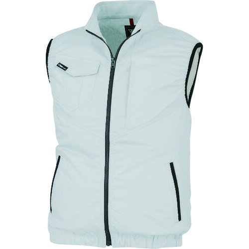 ●生地は導電性繊維を織り込んだ引き裂きに強い高密度リップ組織です。●付属は全て樹脂製で静電気が起きにくい空調服です。●高温多湿の場所や作業全般に。●色：シルバーグレー●サイズ：L●着丈(cm)：69●胸囲(cm)：115●肩幅(cm)：45...