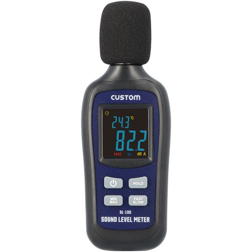 ●電源：単四型乾電池*3本(別売)●使用温湿度：0〜50度、80％RH以下(但し、結露のないこと)●保存温湿度：-10〜60度(但し、結露のないこと 電池を含まず)●コンパクトサイズの騒音計●カラーLCD表示、暗所での視認性も抜群●温度計機...