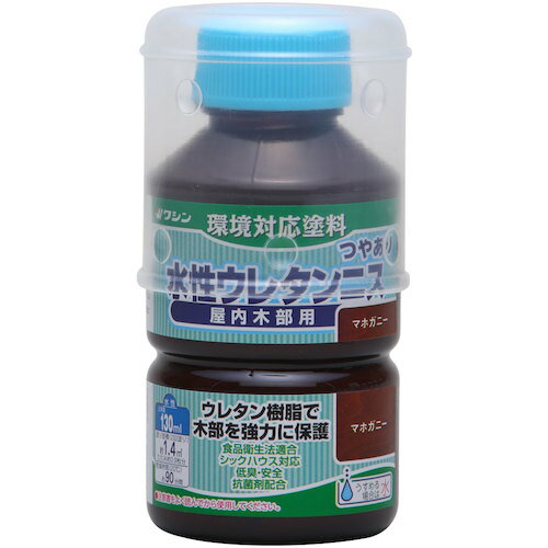 ●塗り面積(2回塗り)：約1.4平方メートル(畳約0.9枚)●うすめ液：水(水道水)●耐久性があり、低臭で安全な扱いやすい屋内用ニスです。●屋内木部仕上げ用リニューアルに伴い、パッケージ・内容等予告なく変更する場合がございます。予めご了承く...