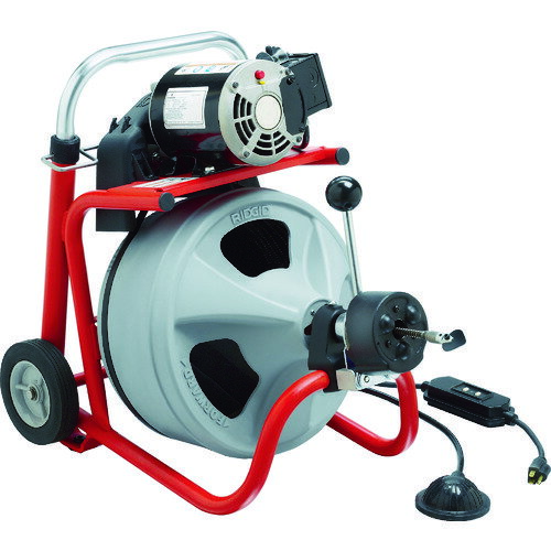 ●自動送り装置(オートフィード)付●動力：電源AC115V●電源コード長さ：3.0m●持ち運びに便利な運搬用カート一体型です。●先端ツールが配管の詰まりにかみ込むとドラムの回転を停止する制御機能付です。●耐久性に優れ、よじれに強いソリッドコ...