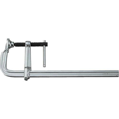 ●最大締付力：14.5kN●レール断面：15mm*29.4mm●エビ万力の強力型です。●標準型よりレールが太いので、より大きな荷重で締め付けられます。●皿部分の首振角度は20度です。●本体は特殊熱処理により、適度な弾性を高耐久性を実現。●物...