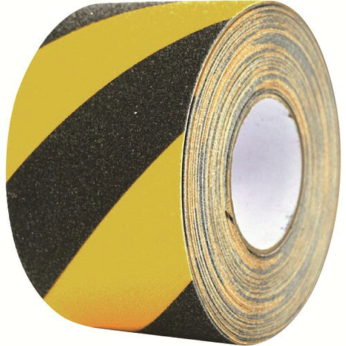 ●粘着力：24N／25mm●引張強度：138N／25mm●表面に鉱物粒子を吹き付け加工した強力滑り止めテープです。●階段、通路などの滑りやすい場所に最適です。●屋内用。リニューアルに伴い、パッケージ・内容等予告なく変更する場合がございます。...