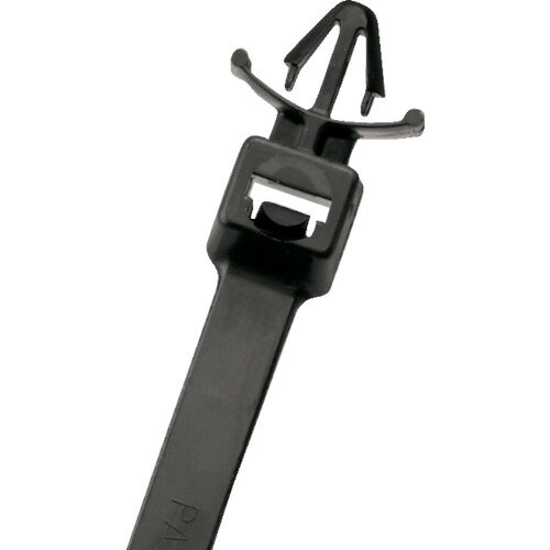 ●屋内・屋外用●使用温度範囲：-60〜85度●CSA規格品●UL94V-2●最大パネル厚：2.7mm●取付穴径：6.4mm●パネルへの取付は、結束バンドのヘッドを取付穴に押し込むだけでできます。●ウイングによる一定の締め付け効果によって、安...