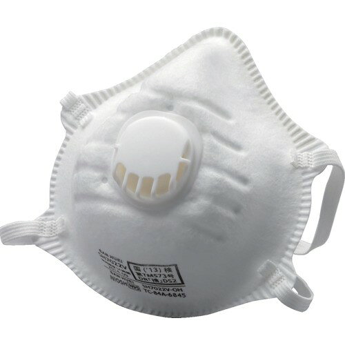 ●国家検定DS2合格品(SH7022：第TM572号、SH7022V：第TM573号)●NIOSH N95検定合格品●頭掛けタイプ(アジャスタ付)●排気弁から湿気や熱を逃がし、ムレにくく呼吸が楽にできます。●ノーズフォームが鼻に優しくフィッ...