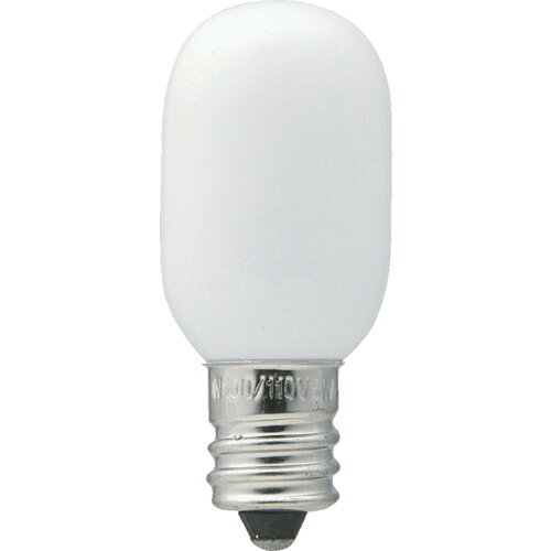 ●定格電圧：100V●定格消費電力：5W●定格寿命：約3,000時間●本体サイズ：全長48×バルブ径20(mm)●口金：E12●入数：2個●カラー：ホワイト●小型・低ワットで長寿命設計の電球です。●保安用・常夜灯・表示灯に適しています。リニ...