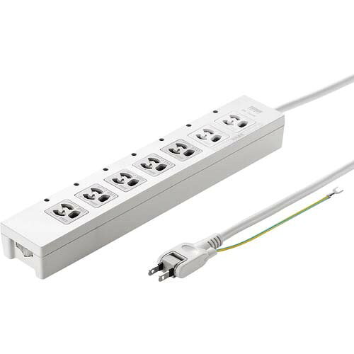 ●定格容量：15A・125V(1500Wまで)●プラグ：3P●コード長：5m●付属品：ネームタグ(7枚)、抜け止め専用コンセントキャップ(2個)雷ガード●バリスタ電圧：240V●制限電圧：395V●サージ耐量：3500A(1回)2500A(...