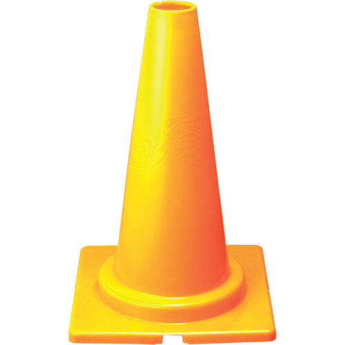 ●高さが450mmと、持ち運びに便利なミニタイプのコーンです。●コーンの先端に55直径mmの穴があります。●工事現場に限らず各種イベントに。●色：イエロー●幅(mm)：295●高さ(mm)：450●サイズ：295×295(mm)高さ450m...