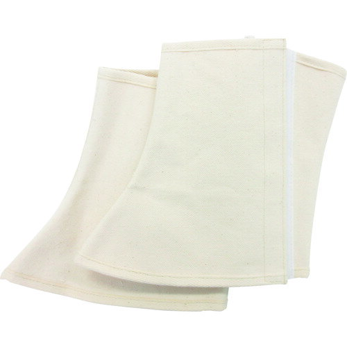 ●丈夫な帆布を使用したスタンダードタイプです。●マジックテープ加工でサイズ調整が可能です。●ズボンの裾の巻き込み防止。●鉄鋼業、造船業など。●サイズ：L●タイプ：マジック式●厚さ(mm)：1.1●色：ホワイト●全長(cm)：22●足周り(c...