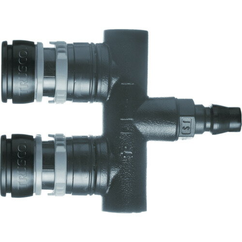 ●ツインタイプは、1本の配管を2分岐に拡張する製品です。1つの流体供給源から2〜3つのエアツールを同時に使うために配管を分岐させたい時や、配管途中で回路を分岐させたい場合に大変便利です。●エンジニアリングプラスチックの採用で耐衝撃性に優れて...