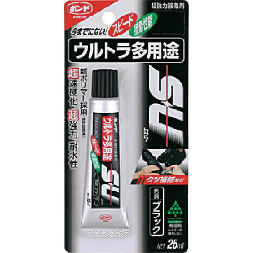 ●硬化時間(23度)：4分●チューブタイプ●超速硬化・強力・耐久性に優れています。●無溶剤タイプです。●日本接着剤工業会 JAIA 4VOC基準適合品です。●金属、木材、コンクリート、ステンレス同士の接着。●硬質プラスチック同士の接着。リニ...