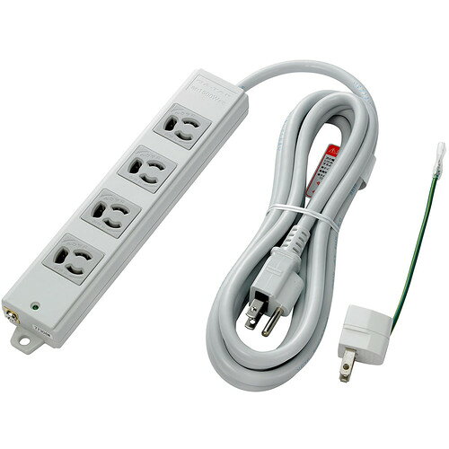 ●定格：AC125V15A●使用温度範囲：-10度〜40度●コード長(m)：3●合計1500Wまで●屋内専用●抜け止め接地形です。●アース対応しています。●本体裏マグネット付です。●断線しにくく被覆強度の高いコードです。●接地アダプターリニ...