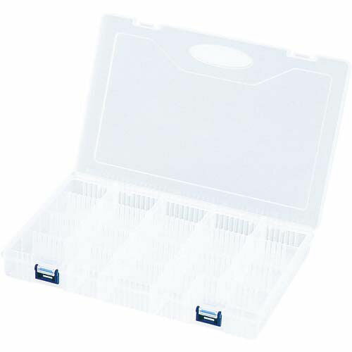 ●ディープタイプ●仕切あり●樹脂製●5.5mmピッチで思いどおりに仕切ることができます。●取り出しやすい4面アール加工となっております。●プロ仕様小物収納ボックスです。●細かい部品、端子などを収納可能。リニューアルに伴い、パッケージ・内容等...