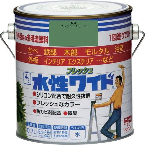 ●塗膜は汚れにくく、付着した汚れも水しぶきで簡単に洗浄できる(ウォッシャビリティに優れる)高性能塗料です。●タレにくい、微臭タイプです。●かび止め材、さび止め材配合しています。●浴室・台所・洗面所・部屋のかべや天井などに。●ドア・木のサン・...