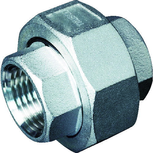 ●最高使用圧力：常温1.0MPa●使用温度範囲：0〜100度●様々な設備に利用されるステンレス製のねじ込み継手です。●水・油・ガス用。●ガスケット(ノンアスベスト)を組み込んでいます。使用条件に最適なガスケットをご用意ください。●製品にごみ...