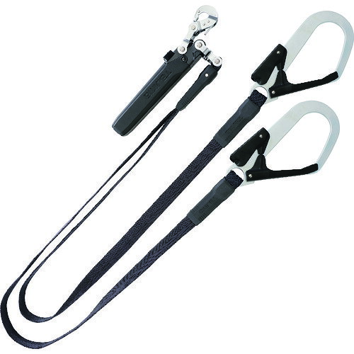 ●厚生労働省「墜落制止用器具の規格」規格品●ランヤード種別：タイプ1●種類：フルハーネス型●ショックアブゾーバ種別：第一種(4kN)●最大自由落下距離：2.3m●落下距離：4.1m●丈夫でしなやかな平ロープです。●フルハーネス型用 タイプ1...