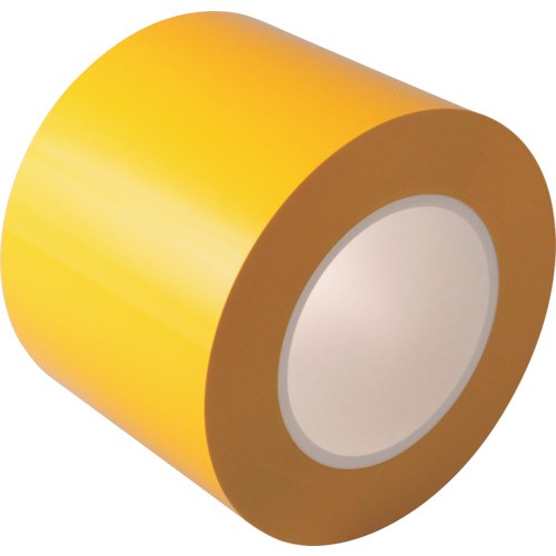 ●粘着力：12N／10mm●引張強度：50N／10mm●切断にはカッターが必要●はく離紙なし●ポリオレフィンフィルム仕様です。●芯にポリエチレン(PE)を使用しているため発じんしません。●屋内用。●クリーンルーム内の区画表示に。●クリーンパ...